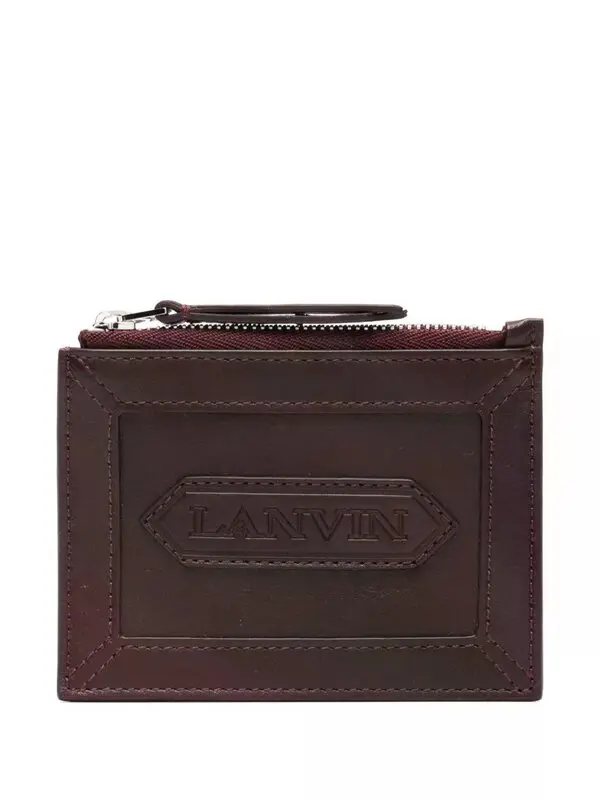 LANVIN Logo-patch Wallet - Red