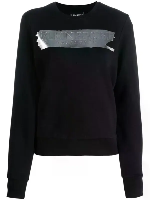 PLEIN SPORT Metallic-logo Cotton Sweatshirt