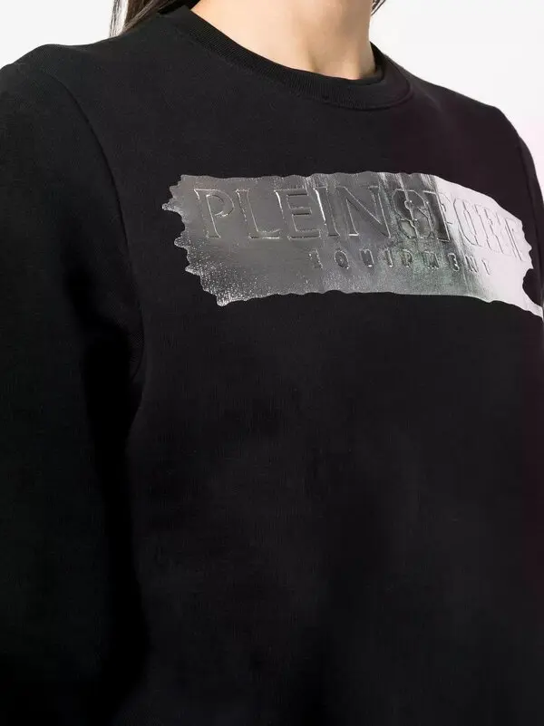 PLEIN SPORT Metallic-logo Cotton Sweatshirt