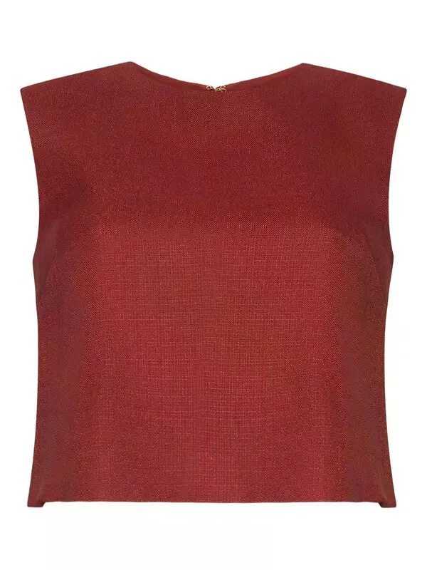 Adam Lippes Sleeveless Round Neck Top