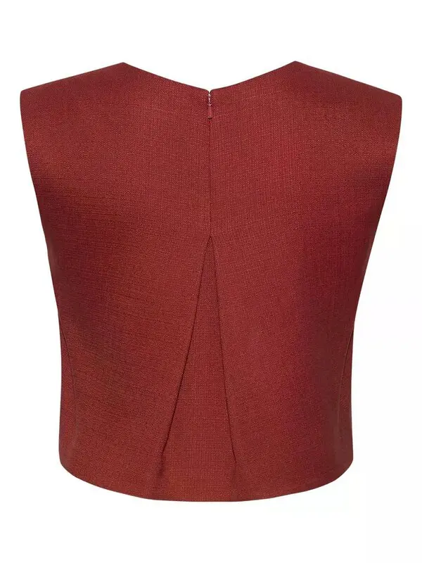 Adam Lippes Sleeveless Round Neck Top