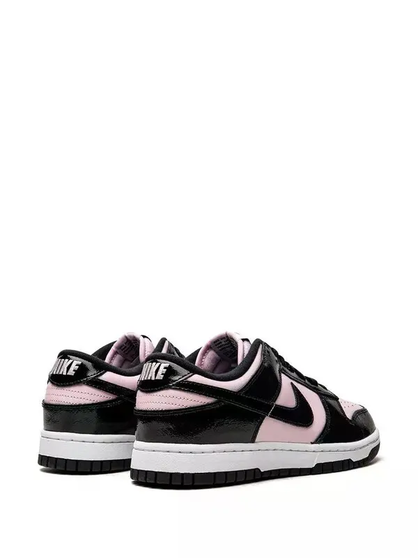 Nike Dunk Low Black Patent Sneakers - Pink