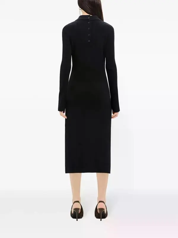 COURREGES Multi-button Midi Dress - Black