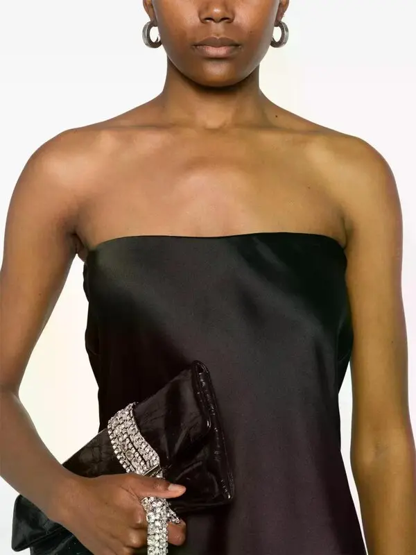 Norma Kamali Bias-cut Strapless Mini Dress