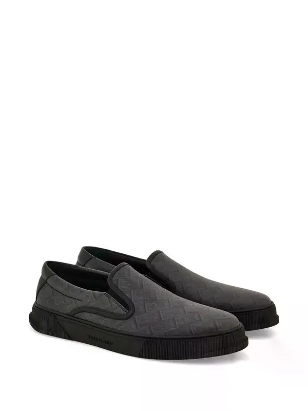FERRAGAMO Gancini-jacquard Sneakers