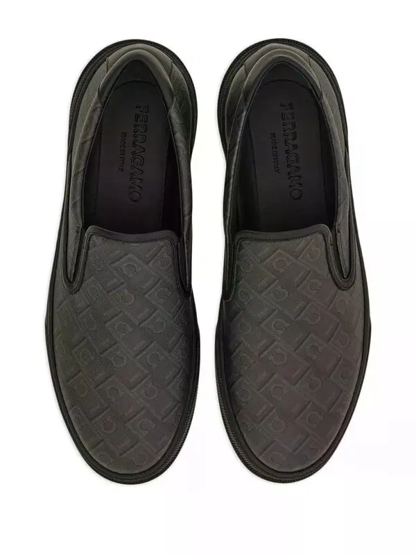 FERRAGAMO Gancini-jacquard Sneakers
