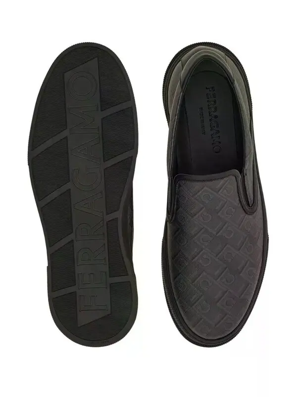 FERRAGAMO Gancini-jacquard Sneakers