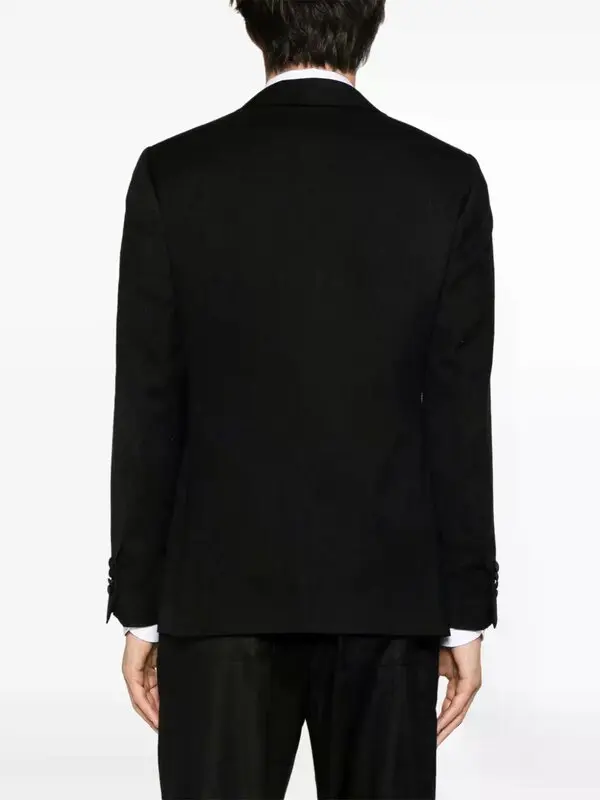 LARDINI Single-breasted Wool-blend Blazer