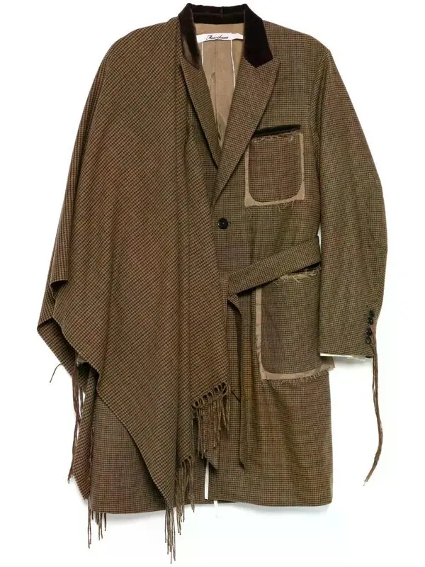 MIDORIKAWA Raw Edge Detailing Coat