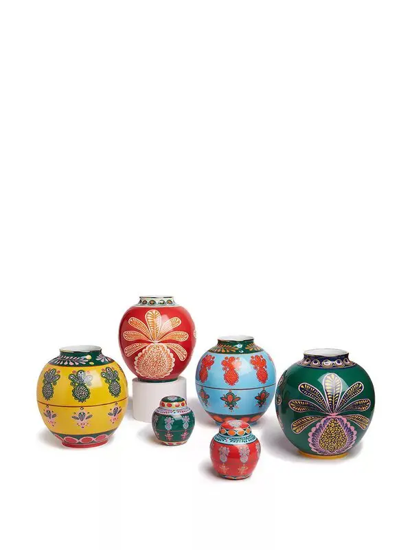 La DoubleJ Bubble Pineapple Azzurro Vase