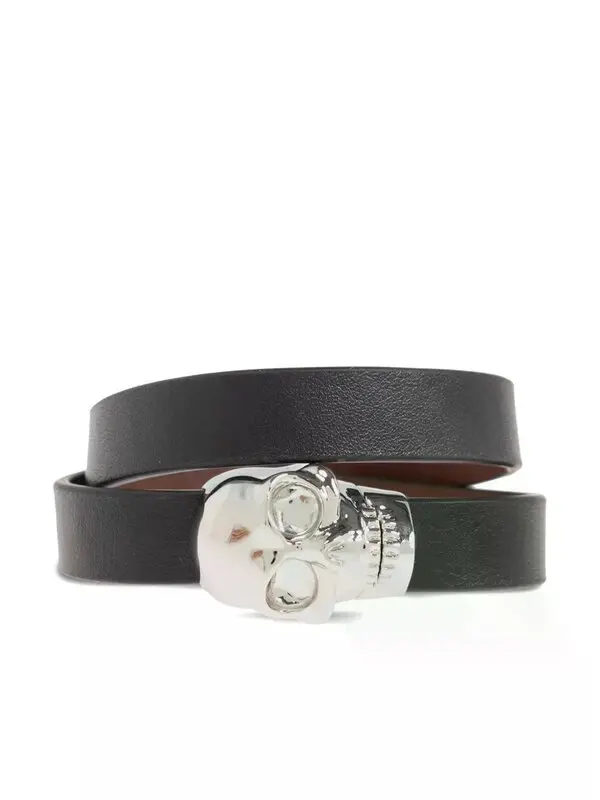 Alexander McQueen Skull-appliqué Bracelet - Black
