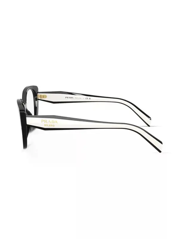 Prada Cat-eye Frame Glasses - Black