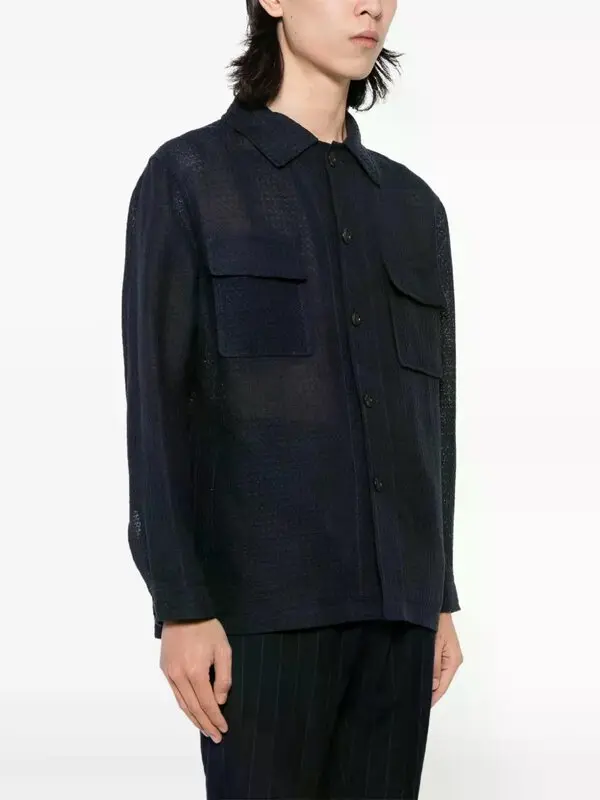 Tagliatore Textured Finish Button-down Jacket