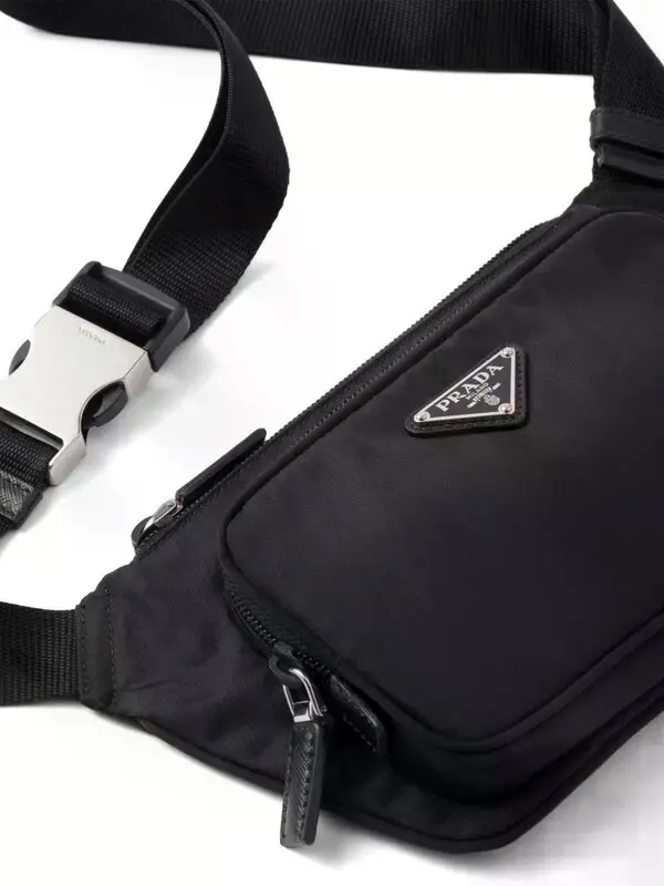 Prada Logo-appliqué Re-nylon Belt Bag