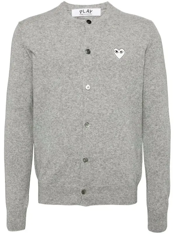Play Comme Des Garcon Wool Cardigan