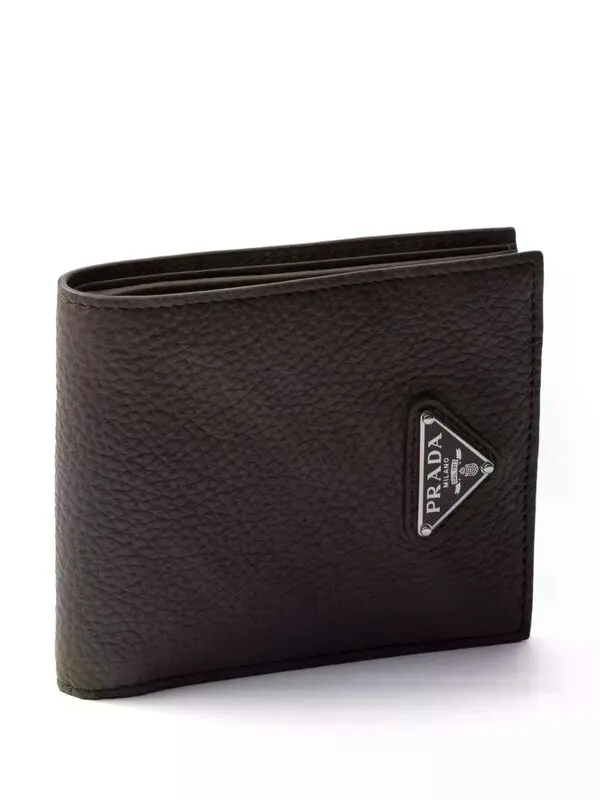 Prada Leather Wallet - Grey