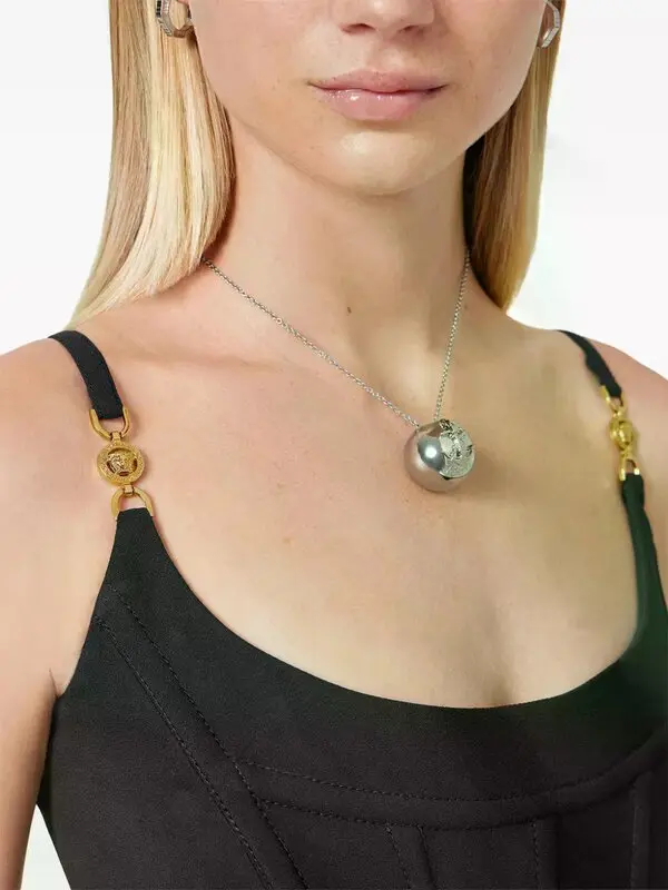 Versace Medusa-strap Corset-style Dress