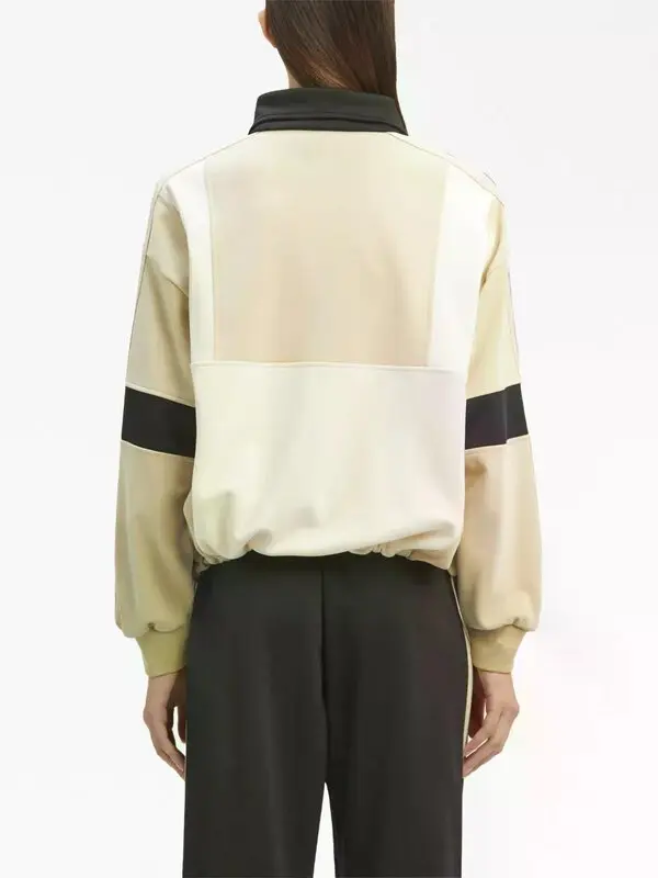 Palm Angels Paneled Half-zip Jacket
