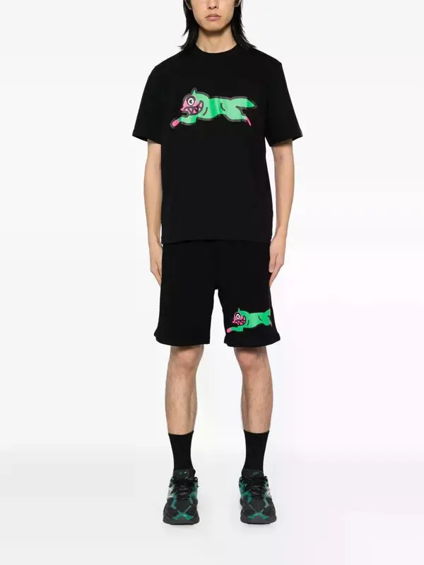 ICECREAM Graphic-print Cotton T-shirt - Black