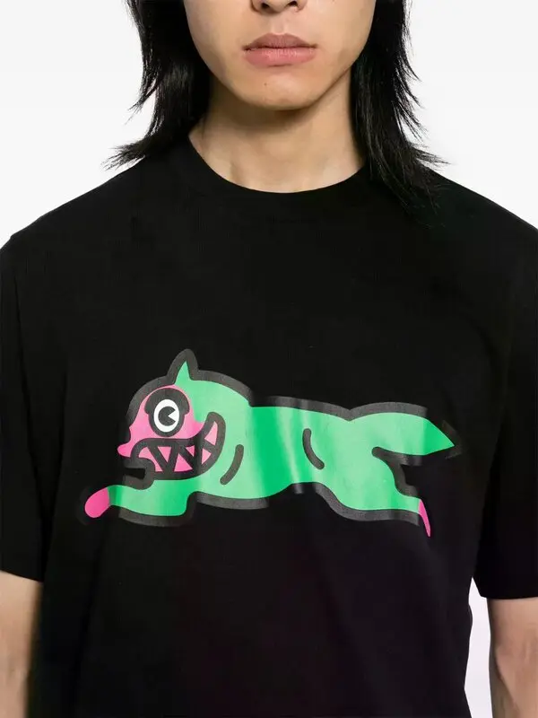 ICECREAM Graphic-print Cotton T-shirt - Black