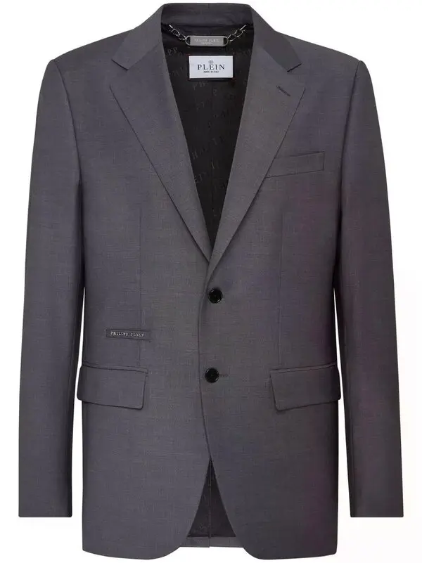Philipp Plein Wool Blazer - Grey