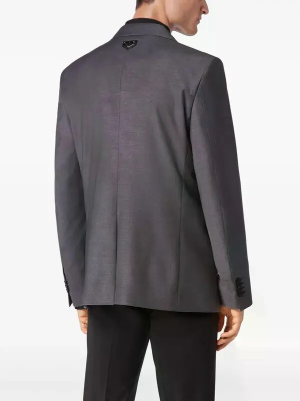 Philipp Plein Wool Blazer - Grey