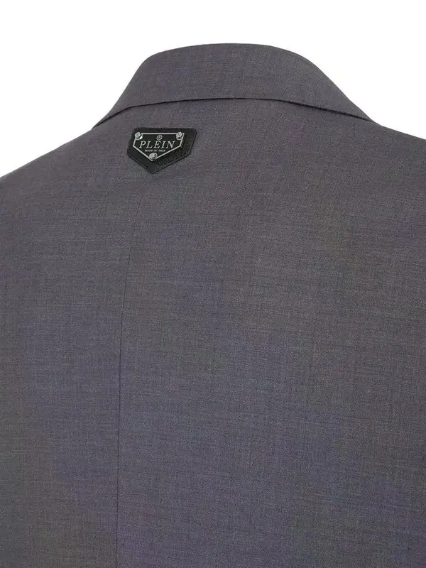 Philipp Plein Wool Blazer - Grey