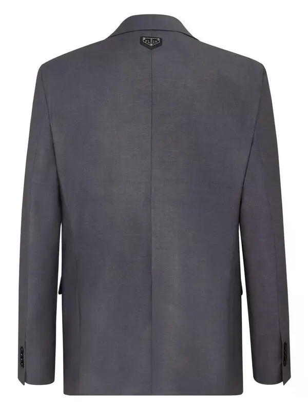 Philipp Plein Wool Blazer - Grey