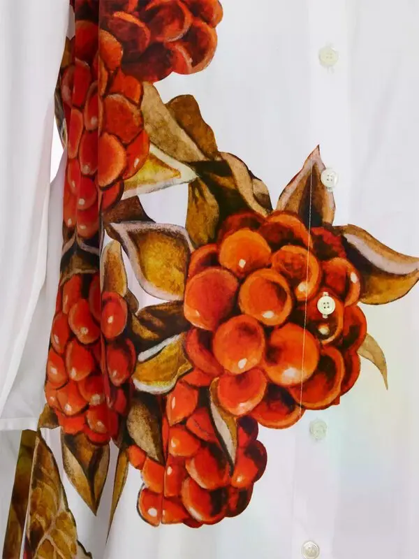FERRAGAMO Botanical-print Cotton Shirtdress