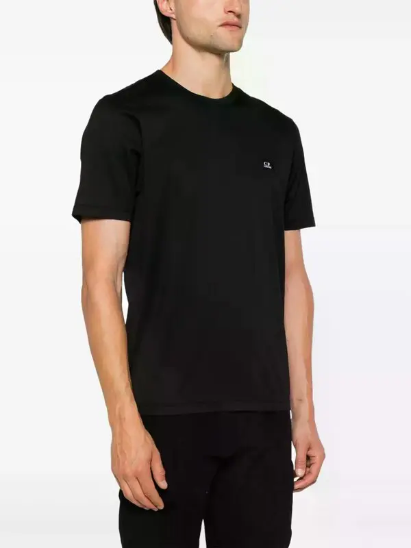 C.P. COMPANY Logo-patch T-shirt - Black