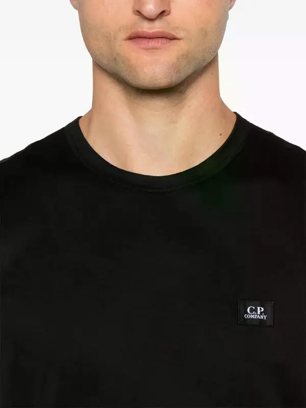 C.P. COMPANY Logo-patch T-shirt - Black