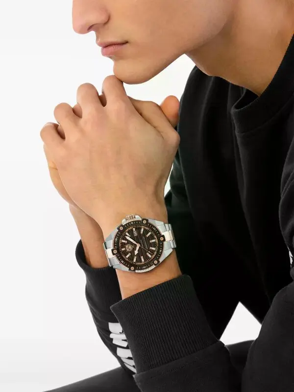 PLEIN SPORT Automatic Watch With Rotating Bezel - Brown