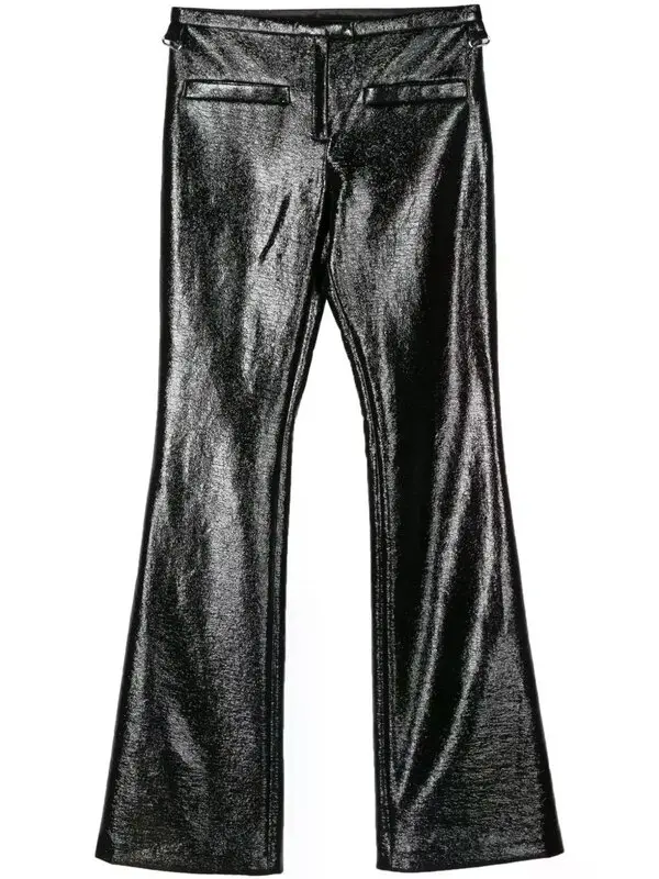 COURREGES Vinyl Flared Trousers