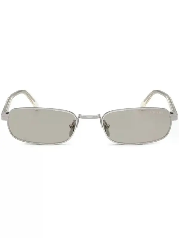 Prada Rectangle-frame Sunglasses - Silver