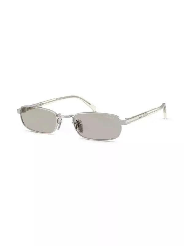 Prada Rectangle-frame Sunglasses - Silver