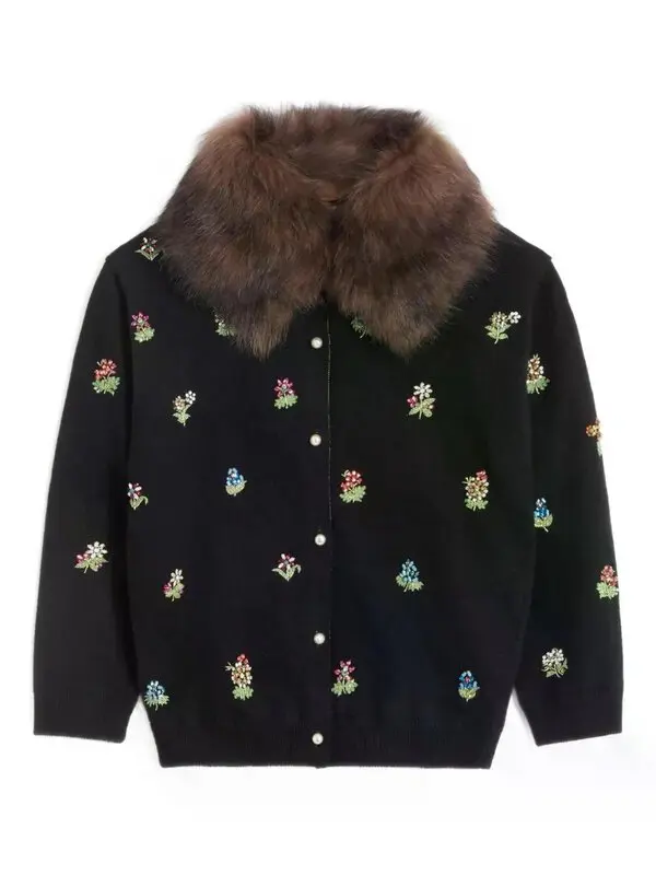 Valentino Garavani Embellished Wool Cardigan