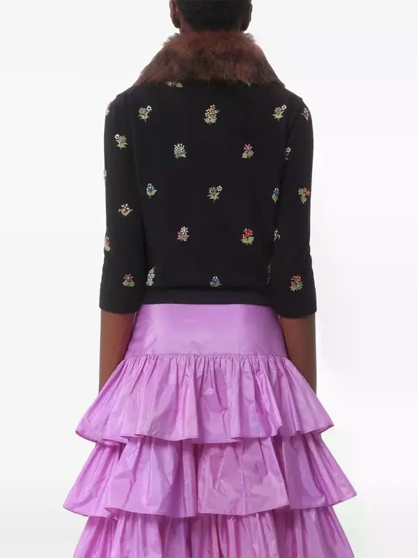 Valentino Garavani Embellished Wool Cardigan