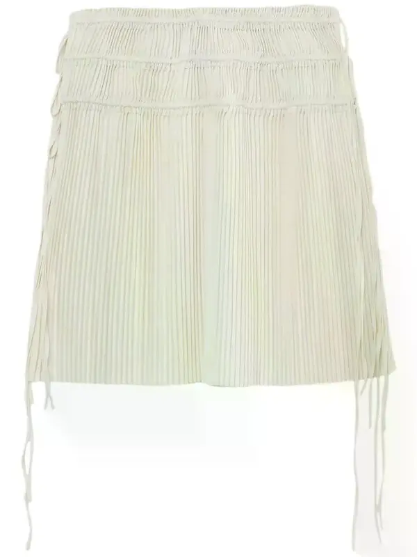 Helmut Lang Strap-detail Pleated Midi Skirt