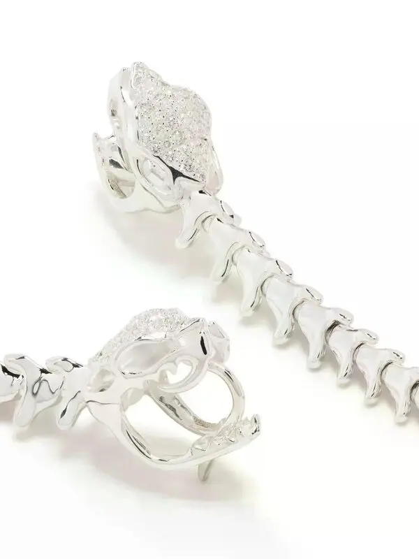 SHAUN LEANE Serpent's Trace Diamond Drop Earrings