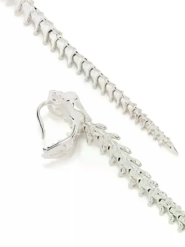 SHAUN LEANE Serpent's Trace Diamond Drop Earrings