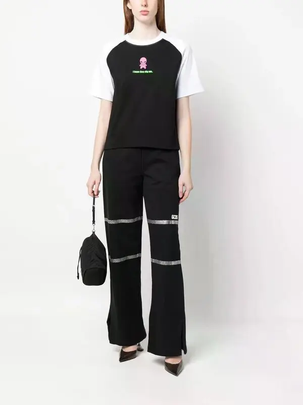 Gcds Rhinestone-embellished Trousers