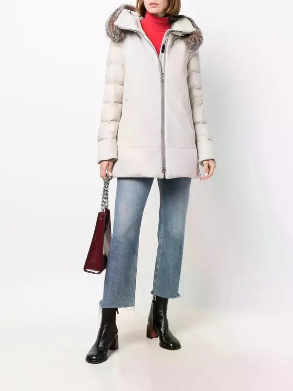 MOORER Zip-fastening Padded Coat