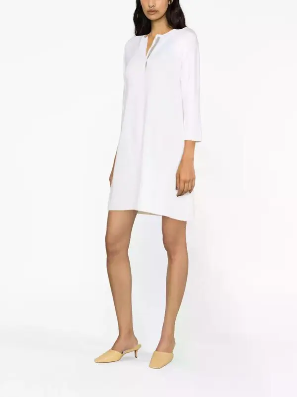 Fabiana Filippi Split-neck Knitted Wool Minidress