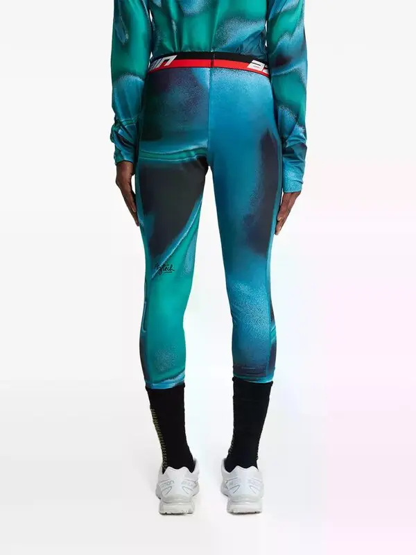 Aztech Mountain Abstract Pattern Leggings