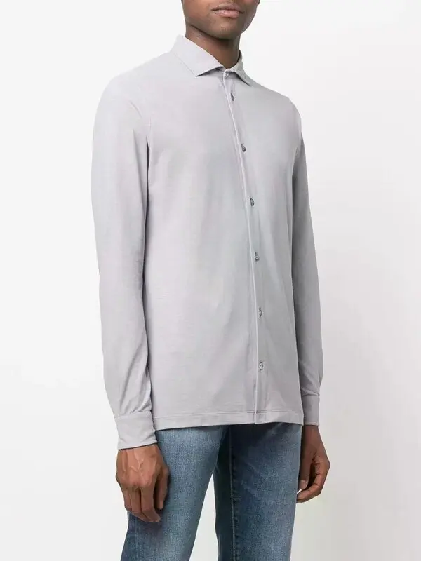 ZANONE Classic Button-up Shirt - Grey