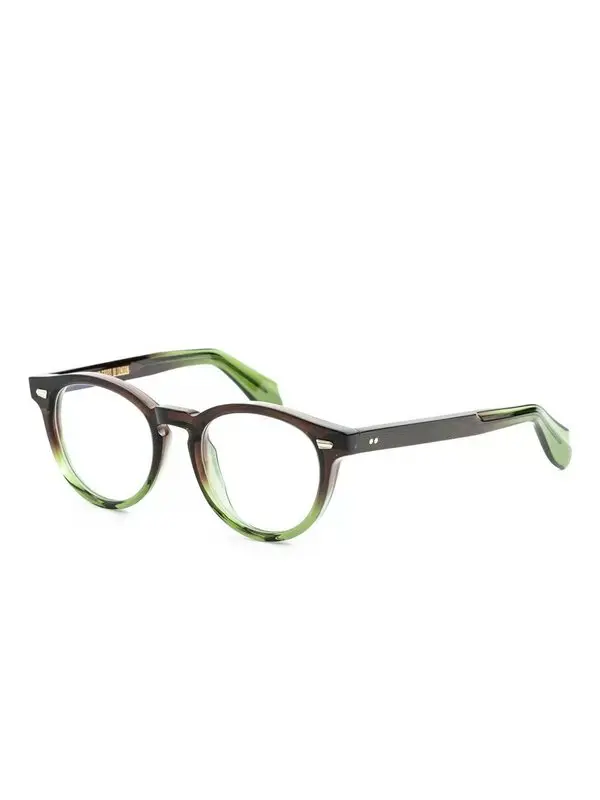 CUTLER & GROSS Round-frame Glasses - Green