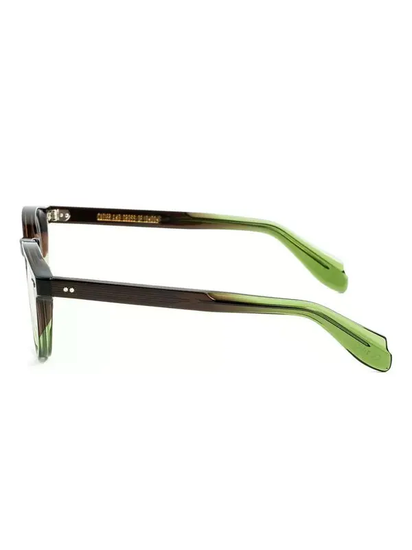 CUTLER & GROSS Round-frame Glasses - Green