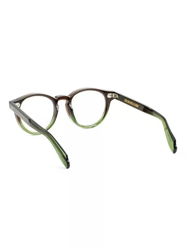 CUTLER & GROSS Round-frame Glasses - Green