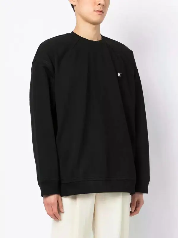 Valentino Garavani Rockstud Long-sleeve Sweatshirt