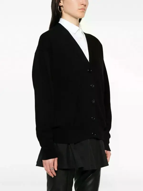 Stella McCartney Logo-embroidered Virgin Wool Cardigan